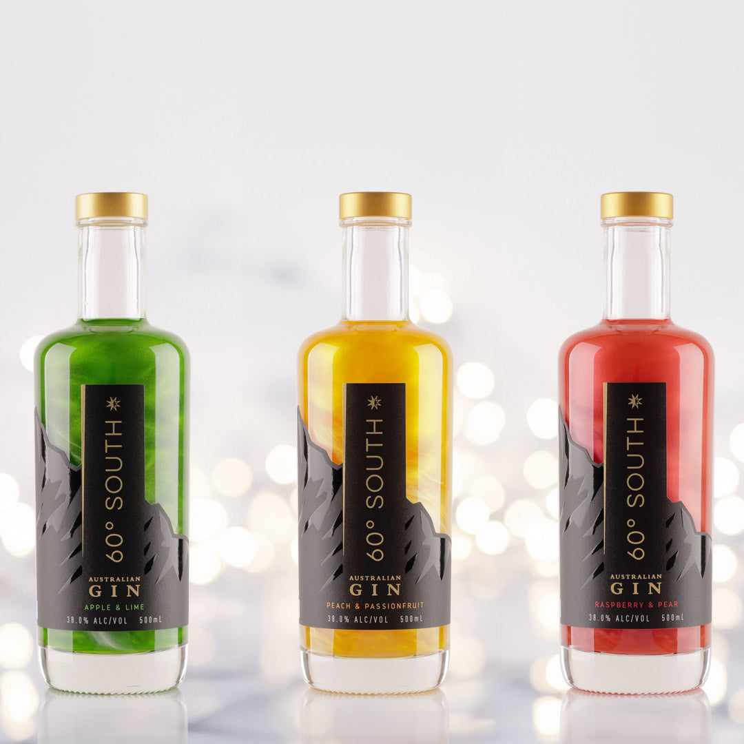 Red Raspberry & Pear Glitter Gin | 60° South Australian Gin – Original ...